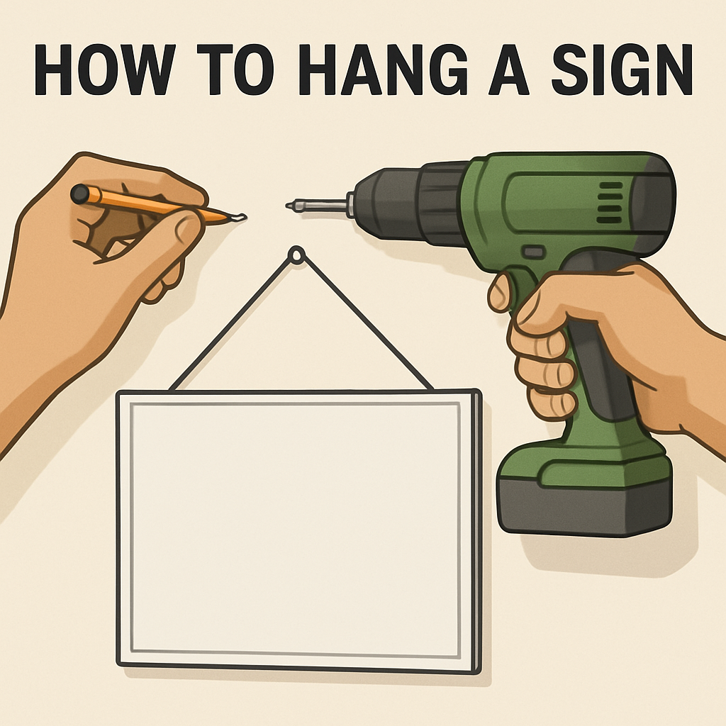 Hang it with Heart: A Guide on How to Hang a Sign – ALMAGEMS