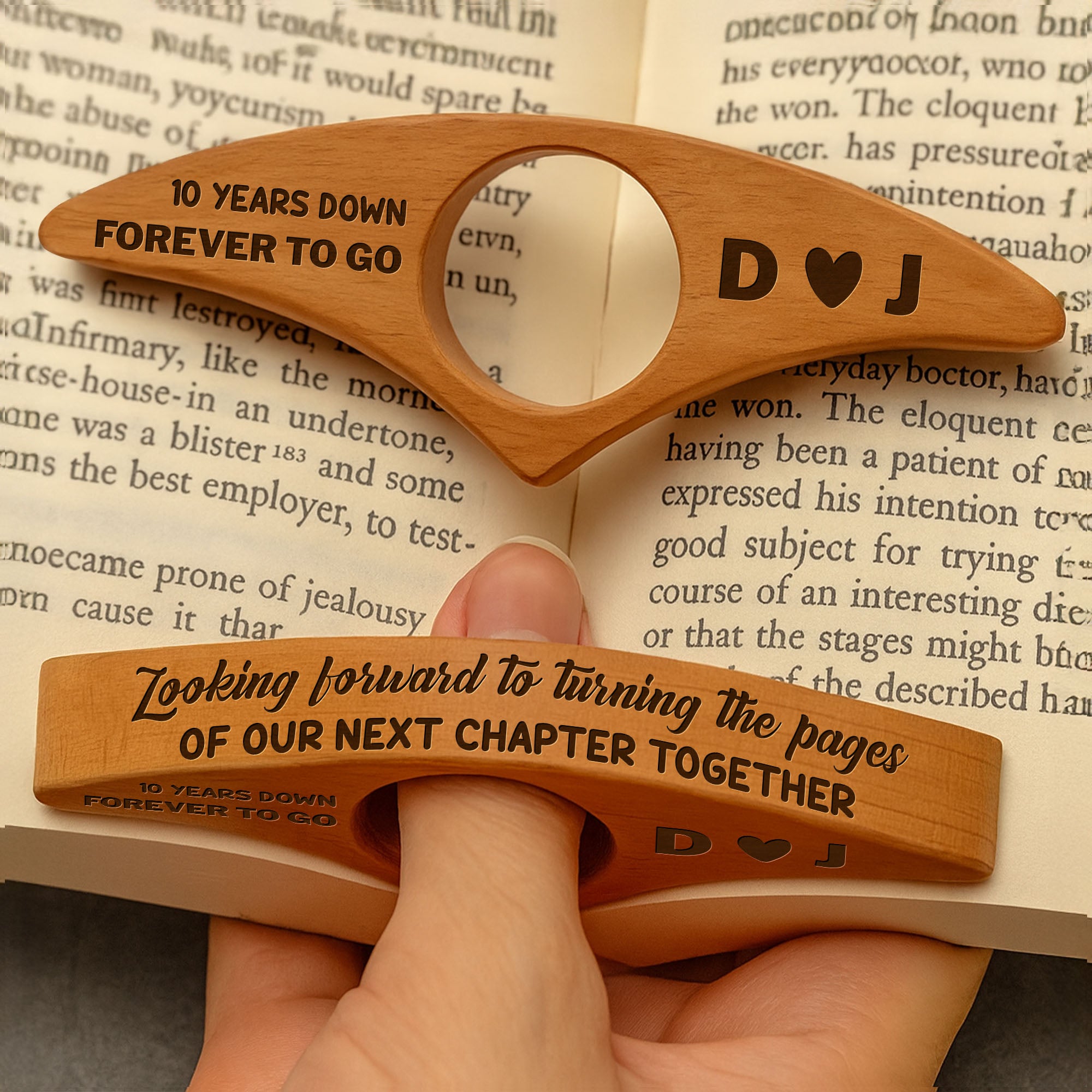 Looking Forward To Turning Pages Together, Book Page Holder, Gift For ...