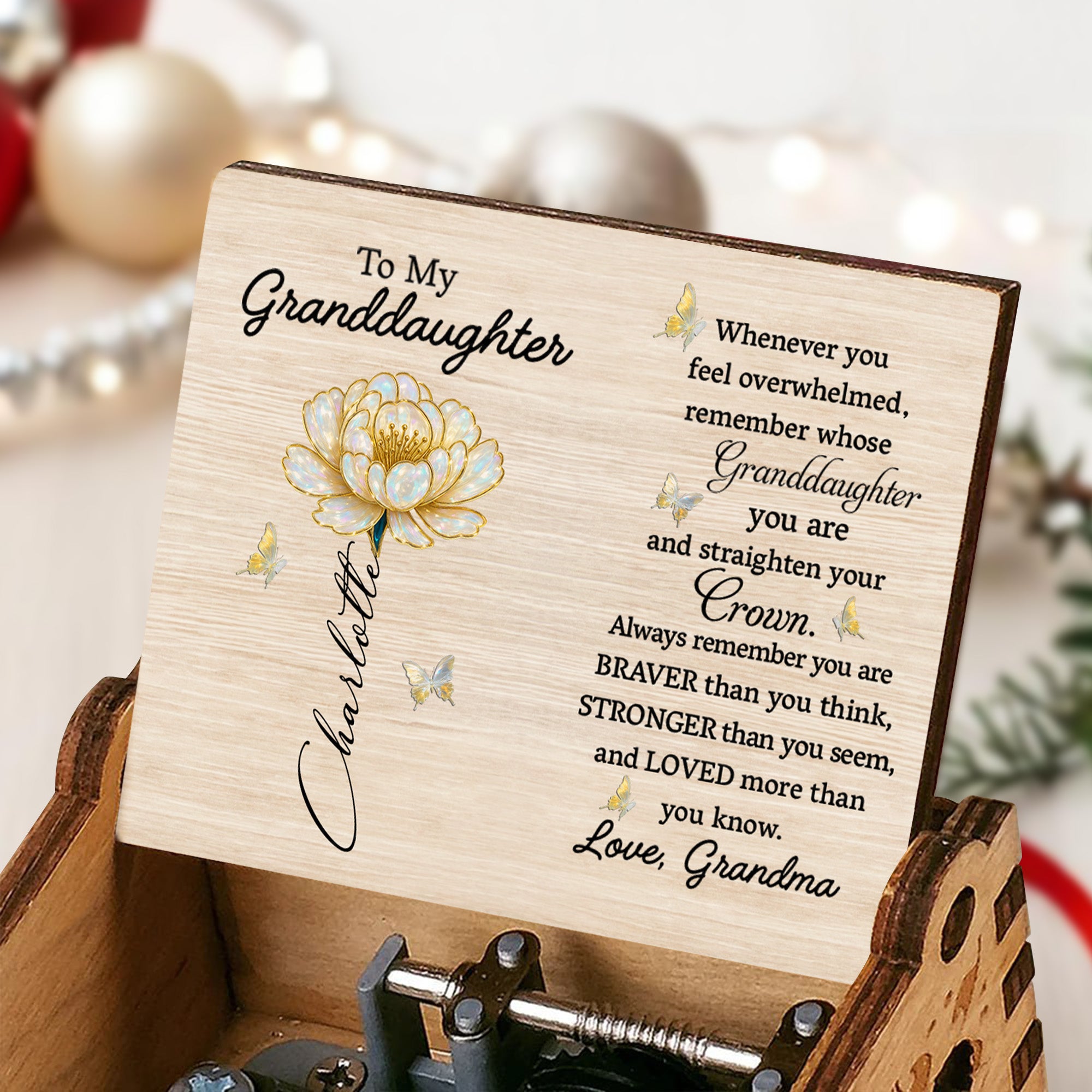 To My Granddaughter, Remember Whose Granddaughter You Are, Custom Music ...