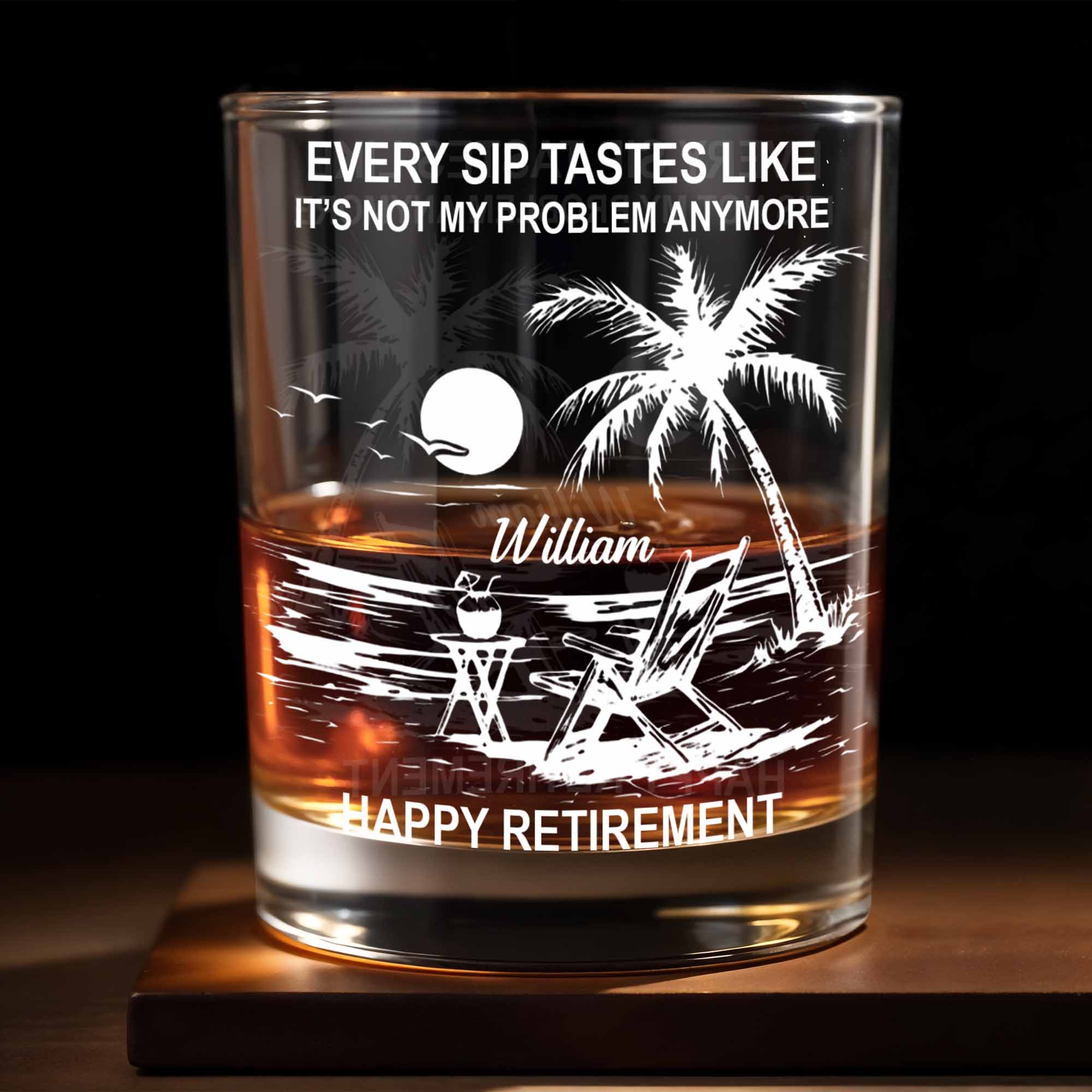 Every Sip Tastes Like Happy Retirement, Palm Trees and Beach Chair ...